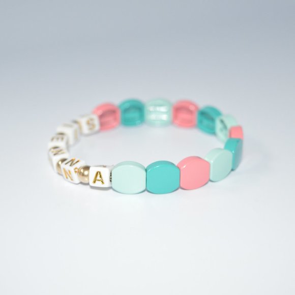 Ashley Jane Milan | Jewelry | Personalize Tila Tiles Teal 4k Gold ...